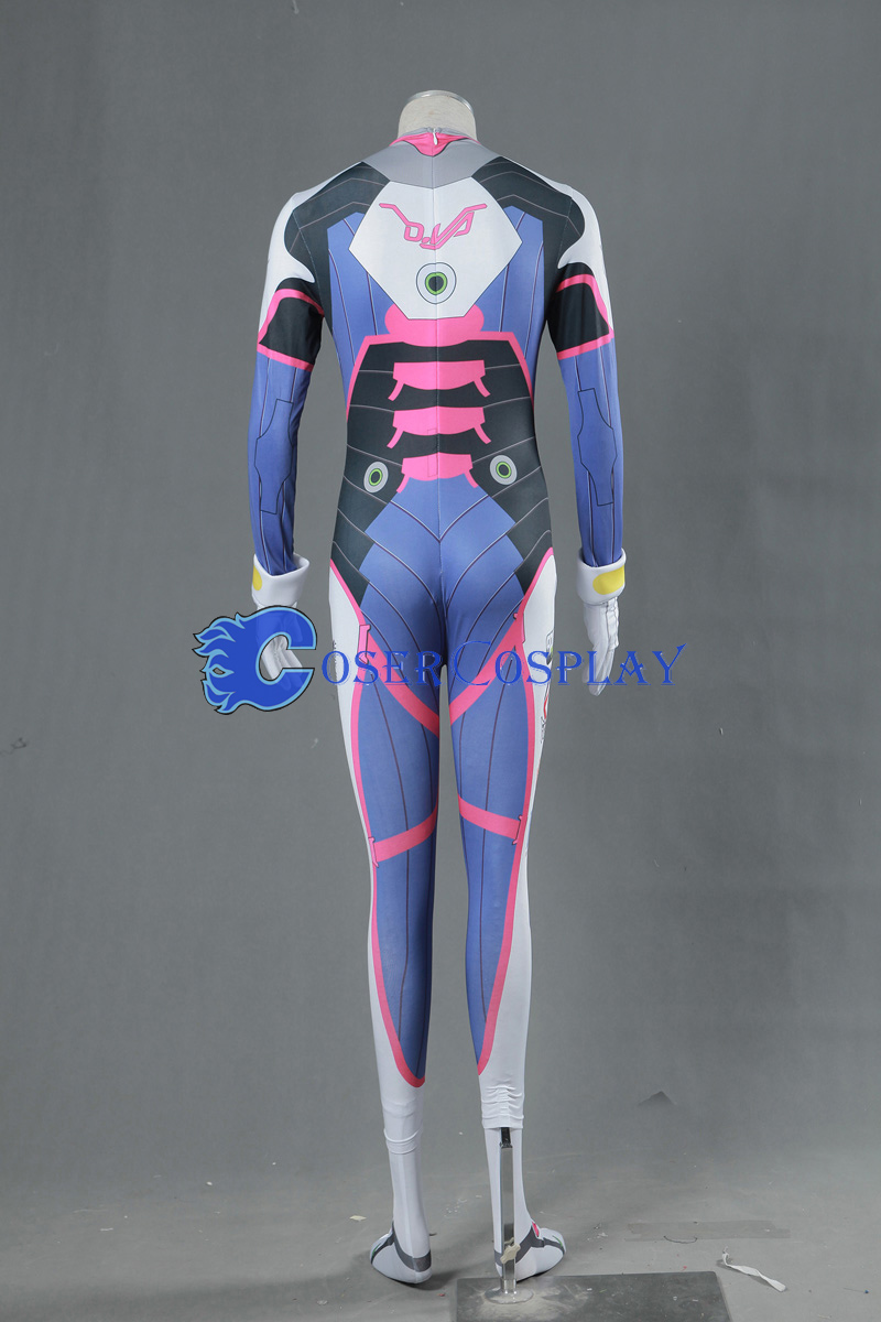 Overwatch OW Hana Song D.Va Catsuit Cosplay Costume | cosercosplay.com